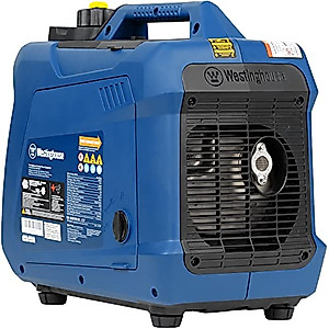Westinghouse 2550 Peak Watt Super Quiet & Lightweight Portable Inverter Generator, RV Ready 30A Outlet, Gas Powered, CO Sensor, Parallel Capable, Long Run Time,Blue