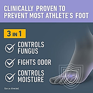 Lotrimin Athlete's Foot Daily Prevention Medicated Foot Powder Bottle, 3 Ounce