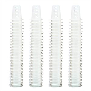 LAPOND 100-Pack Square Hydroponic Net Pots Pods 1.7 Inch Garden Slotted Cups Hydroponic,Heavy Duty Net Pots, Square Bucket Basket for Hydroponics