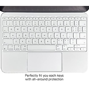 CaseBuy Ultra Thin Keyboard Cover for 2022 Apple 10.9 inch iPad(10th Generation) Magic Keyboard Folio Protective Skin, US Keyboard Layout