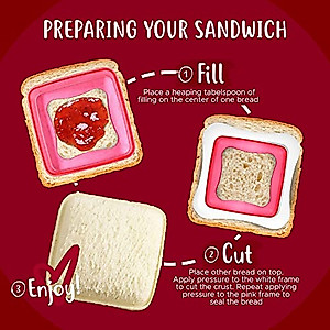 Affordable Sandwich Cutter and Sealer for Kids Lunch Box and Pocket Sandwich Maker, Remove Bread Crust, Make DIY Pocket Sandwiches