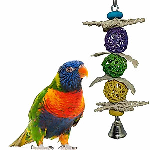 Super Bird Creations 9 by 4-Inch Stars and Balls Bird Toy, Medium