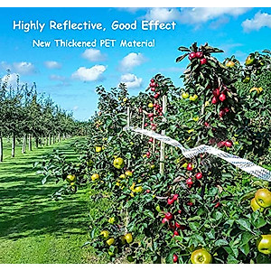 90M Bird Deterrent Tape, Holographic Ribbon, Reflective Tapes, Bird Scare Tape Garden Ribbon, Ideal for Gardens, Orchards, Lawns, Ponds