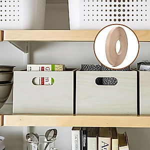 ABuff Birch Edge Banding 3/4 inch x 98ft roll of Veneer Edge Banding Pre-glued Flexible Real Wood Veneer Edging, Wood Edge Banding Wood Tape Banding for Cabinet Repair Furniture Restoration