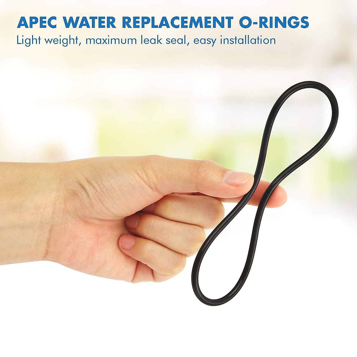 APEC Water Systems SET 3 Pcs 3.5" O.D. Replacement O-Ring For Reverse Osmosis Water Filter Housings, Black, O-RING-SET