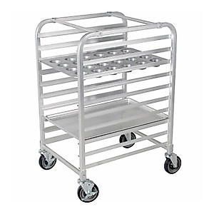 10 Tier Sheet Pan Rack | Commercial Bakery Bun Pan Rack With Wheels
