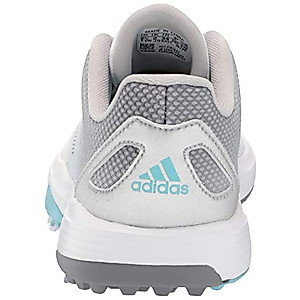 Adidas Golf Shoe, White/Grey/Hazy Sky, 2.5 US Unisex Big Kid