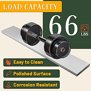 KUAFU 70.8L x 11.6W Folding Concession Window Shelf Stand Serving Wall Mounted Shelf for Food Truck Restaurant Bar Utility Room Kitchen Garage Heavy Duty Stainless Steel (66 LBS Loading Capacity)