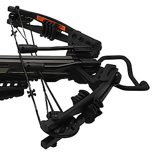 Rocky Mountain RM-405 Hunting Crossbow Kit - Includes 3x100 Grain Field Points & Bolts, 4x32 Scope, Quick-detach 3 Crossbolt Side Quiver, Rope Cocker, Rail Lubricant