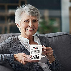 Gifts for Mom from Daughter Son,11oz Funny Coffee Mug Gifts for Mom Grandma Mother in Law Aunt,Unique Mothers Day Present Idea for Women Her,Mom Gifts for Mothers Day Valentines Day Birthday Christmas