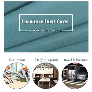 SUNSURE Furniture Dust Cover for Sofas, Chairs, Queen Size Mattress, Indoor Outdoor Furniture Dust Cloth, Home Dust Cover - Blue (94.5x118inch)