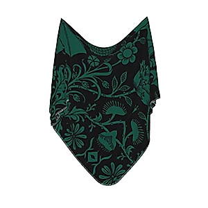 Belinyo Bat Flower Baby Swaddle Blankets Nursing Cover Infant Receiving Blankets for Crib, Stroller, Travel( 36x 36'')