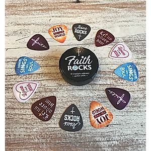 Inspirational Guitar Picks - 12 pack - Celluloid Medium