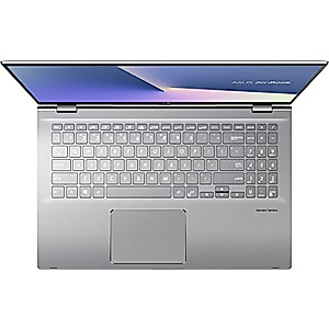 Asus Zenbook Flip 15 2-in-1 Laptop 15.6” FHD IPS Slim bezels Touchscreen AMD Ryzen 5000 Series Octa-core Ryzen 7 5700U (Beat i7-10710U) 8GB RAM 256GB SSD GeForce MX450 2GB Backlit Win11 Silver + Pen