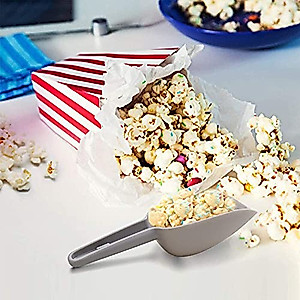3 in 1Ice Scoop Set, Multi Purpose Plastic Kitchen Scoops Canisters, Ice Scooper for Freezer, Rice, Canisters, Flour, Dry Foods, Candy, Pop Corn, Coffee Beans and Pet Food