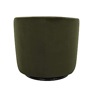 Amazon Brand - Rivet Coen Modern Velvet Upholstered Accent Swivel Chair, Forest Green, 31"D x 30"W x 28"H