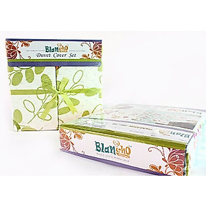 Blancho Bedding - [Rhythm of Colors] 100% Cotton 3PC Mini Comforter Cover/Duvet Cover Set (King Size)