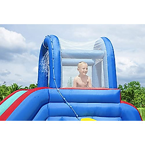 Bestway H2OGO! Waterfall Waves Mega Water Park | Inflatable Slide and Pool Fits Up to 6 Children