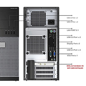 Dell OptiPlex 9010 Tower Computers PC and 24 Inch Monitor Bundle,Intel i7 3.4GHz, 32GB Ram New 512GB SSD,Intel AC7260 Built WiFi Bluetooth,Refurbished Desktop Computers,Windows 10 Pro (Renewed)