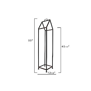 Creative Co-Op Metal House Shaped Fire Wood Holder with Handle