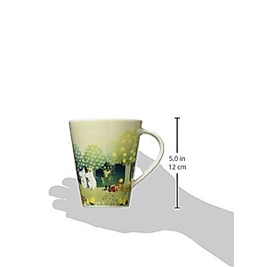 山加商店 Yamaka Shoten MM3201-35 Moomin Luonto Mug, Large, 16.9 fl oz (500 ml), Hill, Green, Moomin Goods, Scandinavian, Gift, Large, Tableware, Made in Japan