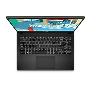 MSI Modern 15 15.6" Laptop: Intel Core i5-1155G7, Intel Iris Xe, 16GB DDR4, 1TB NVMe SSD, 180-Degree Lay-Flat, USB Type-C, MicroSD Card Reader, Win 11 Pro: Classic Black B11M-023US