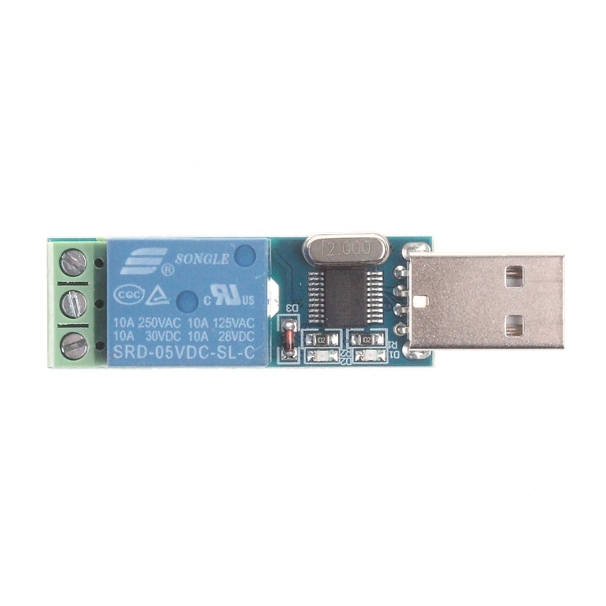 NOYITO 1-Channel USB Relay Module USB Intelligent Control Switch USB Switch (1-Channel USB)