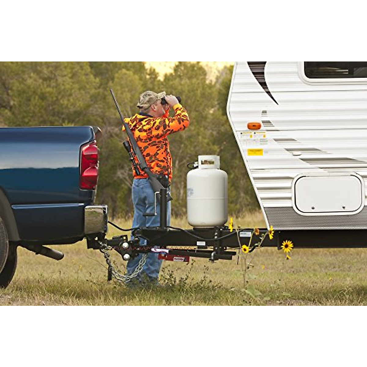 Fastway FLIP 88-00-4500 Trailer Tongue Automatic Fold-Up Jack Foot Plate for 2 1/4" Jacks-4" Extension (2-Inch Inner Jack Tube)