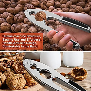 YJYJHOPE Pecan Nut Cracker, Nut Crackers for All Nuts, Seafood Plier Set, Stainless Steel Seafood/Nut Biscuit Tool Set, Premium Lobster Biscuits and 4 Seafood Choices, Lobster Crackers