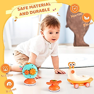 Augot Suction Cup Spinner Toys for Baby - Toddler Sensory Montessori Educational Fine Motor Skills Toys Learning Activities - Gifts for 3 Year Old Boys Girls Infant Bath Toys