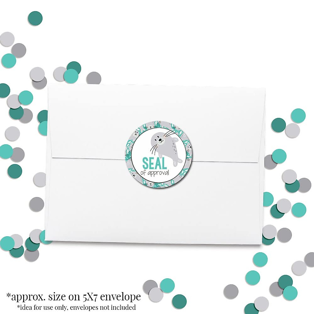 Seal of Approval Appreciation & Encouragement Sticker Labels, 40 2" Party Circle Stickers by AmandaCreation, Great for Teachers, Co Workers, Employees and Anyone Who Needs to Feel Appreciated