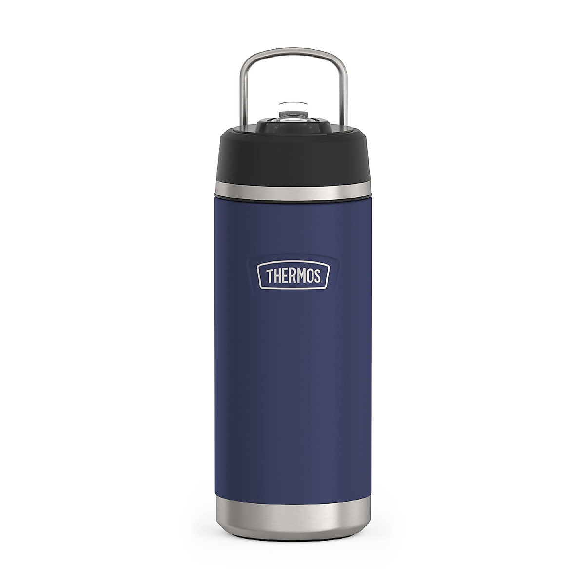 THERMOS ICON SERIES Insulated Water Bottle with Straw Lid - 18 Ounce, Navy - Stainless Steel Vacuum Insulated Water Bottle with Straw Lid