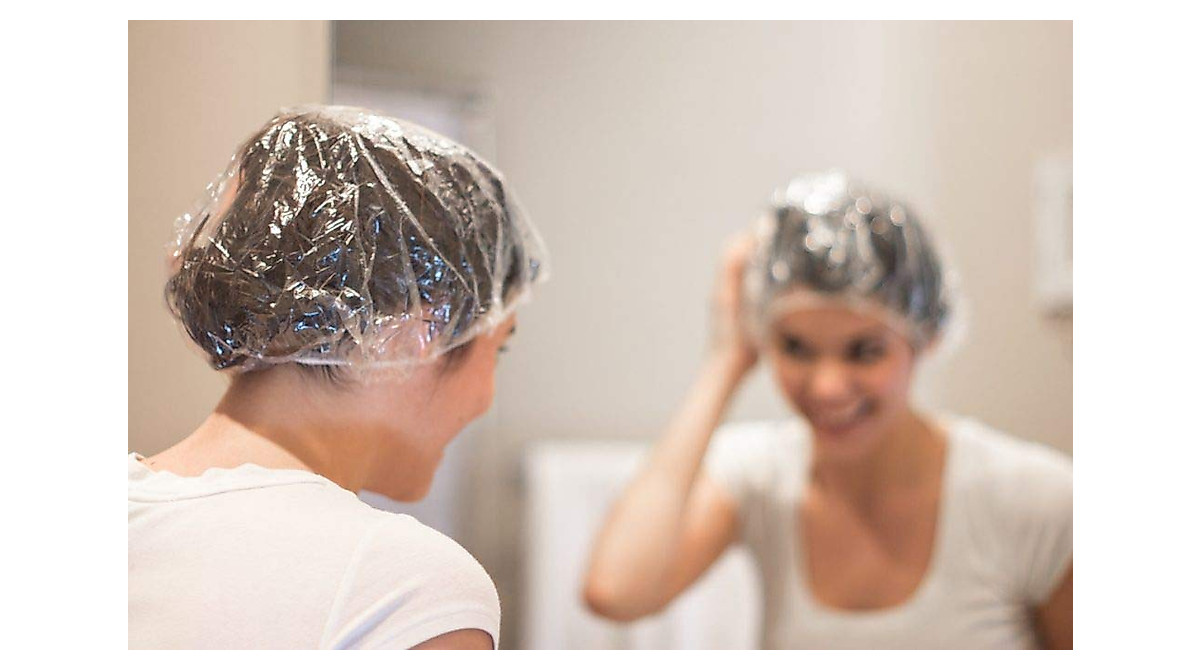 100 Clear Disposable Mop Caps for Beauty & Food Services