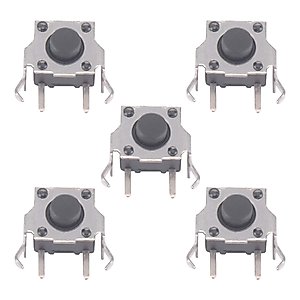 eXtremeRate 5 Pcs Replacement 4 Pin Left Right Shoulder Trigger L/R Key Button Micro Switch for Gameboy GBA SP Game Console