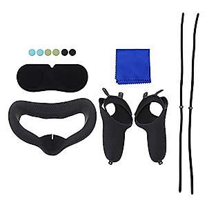 1 Set Vr Protective Case Vr Silicone Protector Protection Kit Silicone Mask Cover Vr Lens Cover Eye Mask Cover Accessories Vr Protector Supply