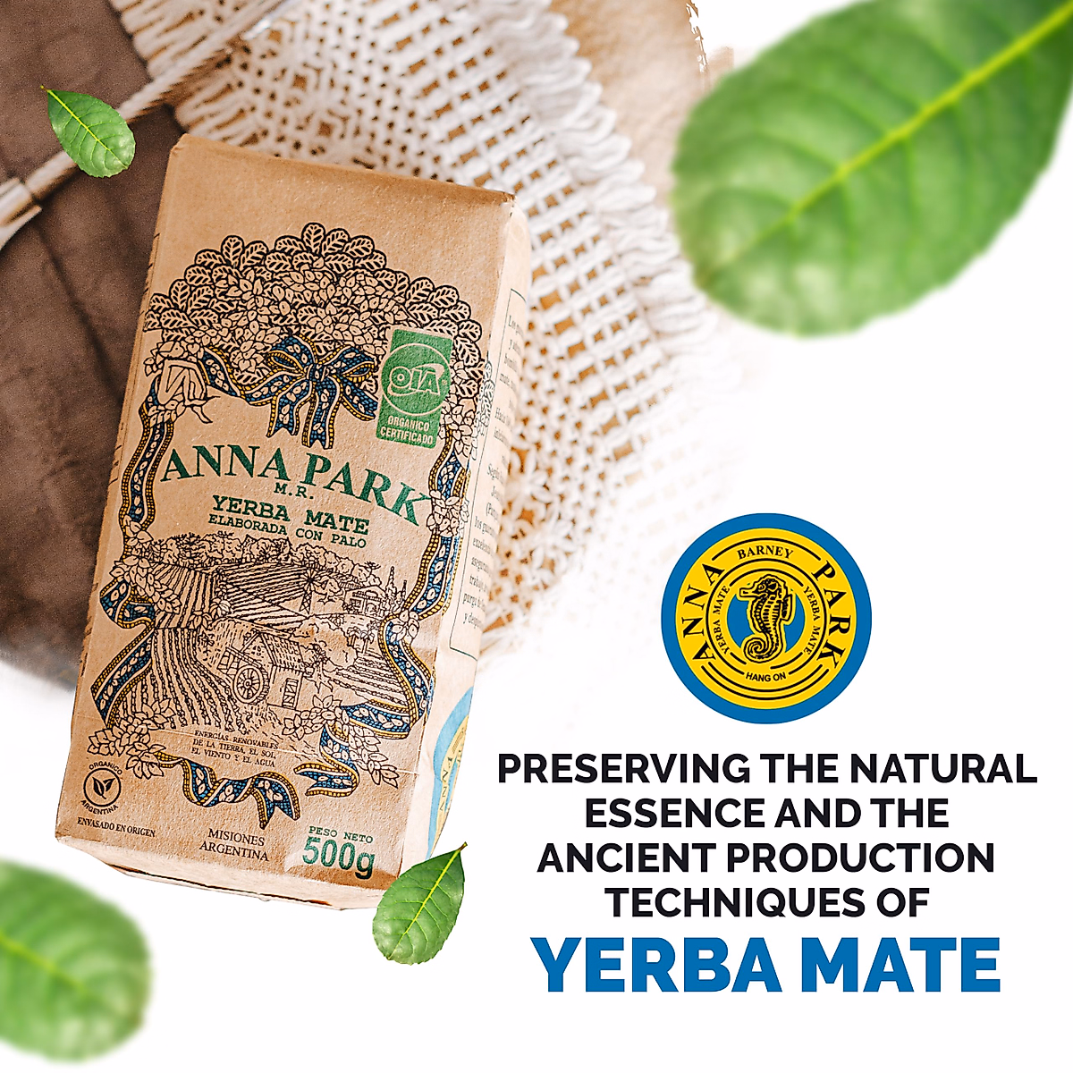 Anna Park Yerba Mate - Organic - 1.1 LB / 500 g / 17.6 oz