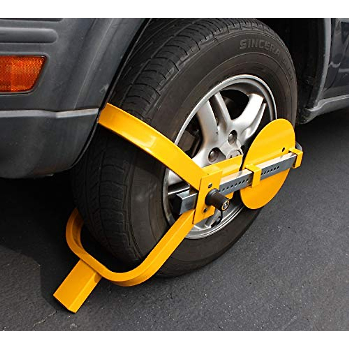 9TRADING Wheel Lock Clamp Boot Tire Claw Trailer Auto Car Truck Anti-Theft Towing Boot