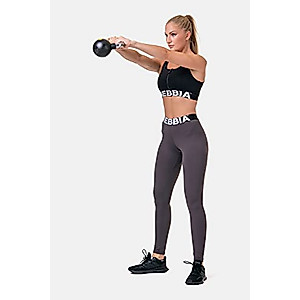 NEBBIA Smart Zip Front Sports Bra 578 Black