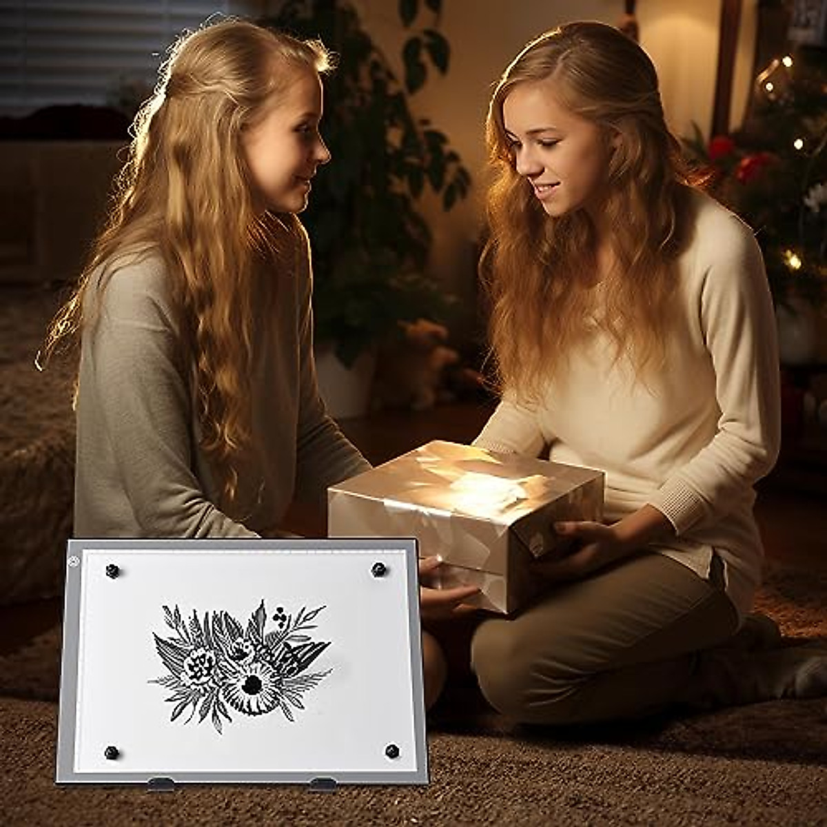 Yescom A3 LED Light Pad 17"x12" Light Box for Tracing Diamond Painting Light Board with Stand USB Power Artists Drawing Sketching Tattoo Animation