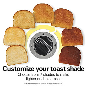Hamilton Beach Extra Long Slot 2 Slice Toaster with Browning Control, Bagel Function, Cancel Button & Auto Shutoff, Modern Slim Design Fits Any Space, Black (22989)