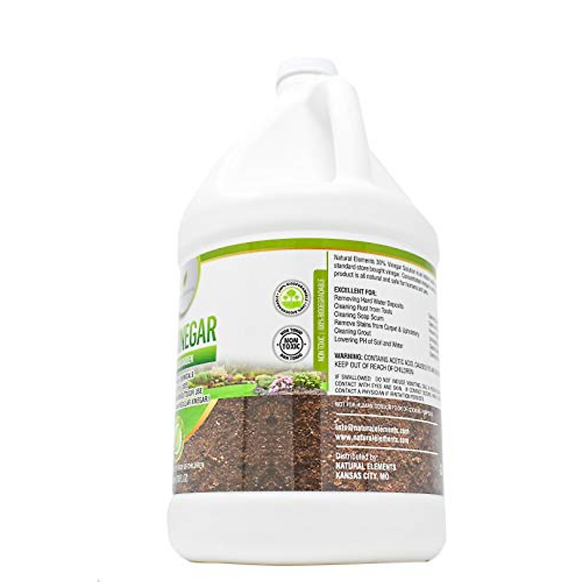 Natural Elements 30% Vinegar | Home & Garden | 6X Cleaning Power | Multiple Uses | 1 Gallon