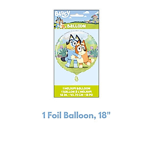 Unique Bluey Balloons Bundle - Bluey Themed Balloons Latex & Foil, with Checklist - Bluey Birthday Decorations, Bluey Party Supplies, Bluey Party Decorations