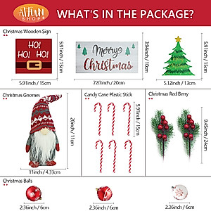 Fall Decor Fall Decorations for Tiered Tray 41 PCS Fall Decor Artificial Pumpkins Fall Gnomes Plush Maple Leaves Wooden Thanksgiving Sign Farmhouse Table Decor for Home(Tiered Tray NOT Included)