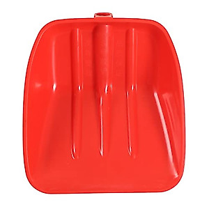 Plastic Garden Shovel, Red Easy To Install Snow Shovel for Rubbish for Fallen Leaves(41 X 37cm / 16.1 X 14.6in)