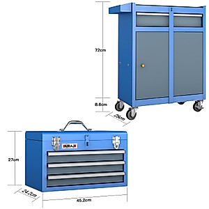 AIRAJ Tool Chest,Detachable Tool Chest with Wheels,Rolling Tool Chest for Workshops and Homes,High Capacity Tool Cabinet with Drawers,Professional Tool Box Organizer