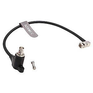 SZRMCC SDI Protector Cable 12G 6G HD SDI Right Angle BNC Surge Overvoltage Circuit Protector Isolator Video Cable for RED Komodo ARRI Alexa Sony（Black-Elbow 30cm）