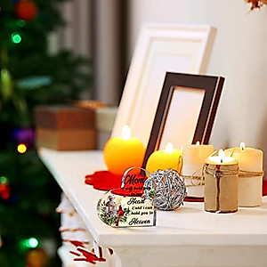 Red Memorial Cardinal Gift Sympathy Bereavement Gift Dad/ Mom in Heaven Christmas Cardinal Memorial Gifts for Loss of Mom/ Dad In Memory of Mom Gift Christmas in Heaven Remembrance Gifts (Mother)