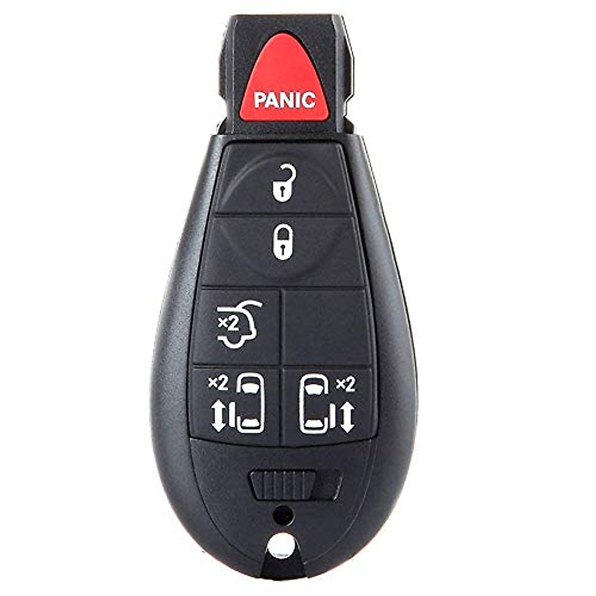 6 Button Key Fob Compatible for 2008-2015 Chrysler Town and Country,2008-2014 Dodge Grand Caravan Keyless Entry Remote Replacement for M3N5WY783X IYZ-C01C