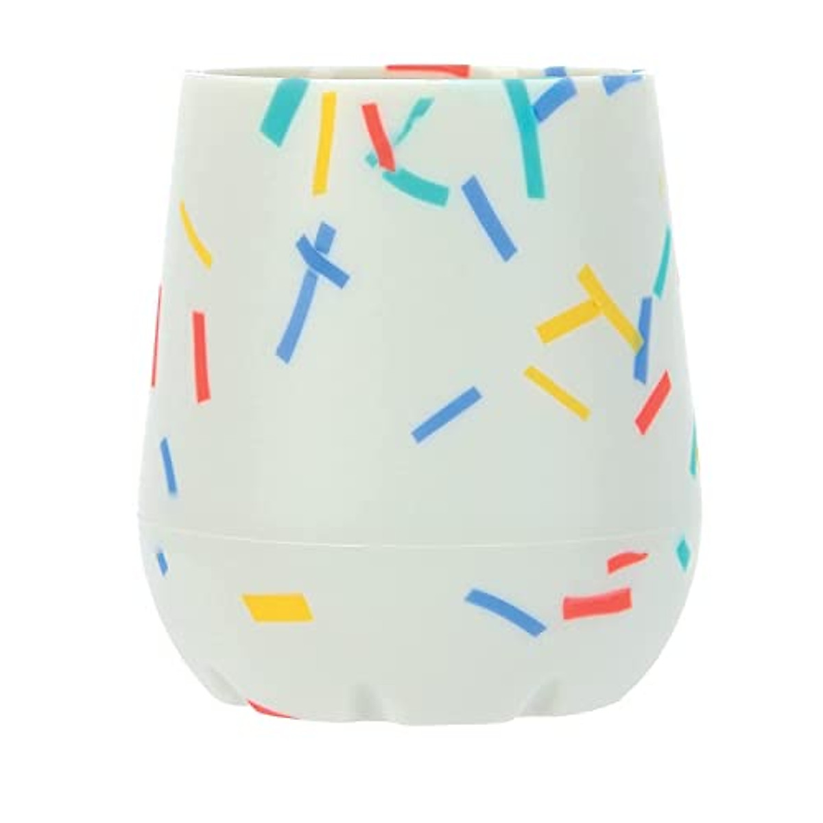 Nuby Silicone Confetti/Sprinkles First Open Training Cup for Baby - 2oz, 6+ Months