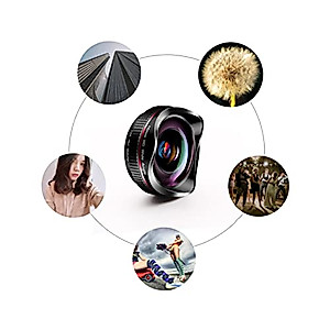 ABOOFAN 2pcs 120 Smart Phone Smartphone Phones Smartphone Camera Lens 4k Phone Lens Phone Camera Lens kit No Distortion Wide Angle Lens 15X Macro Lens 120 Degree Wide Angle Lens Cell Phone